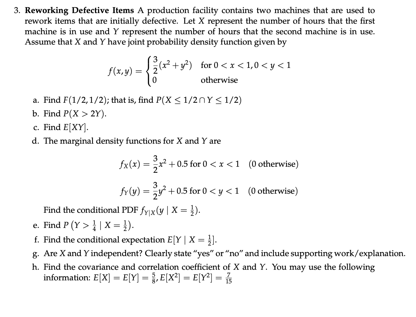 Solved Reworking Defective Items A production facility | Chegg.com