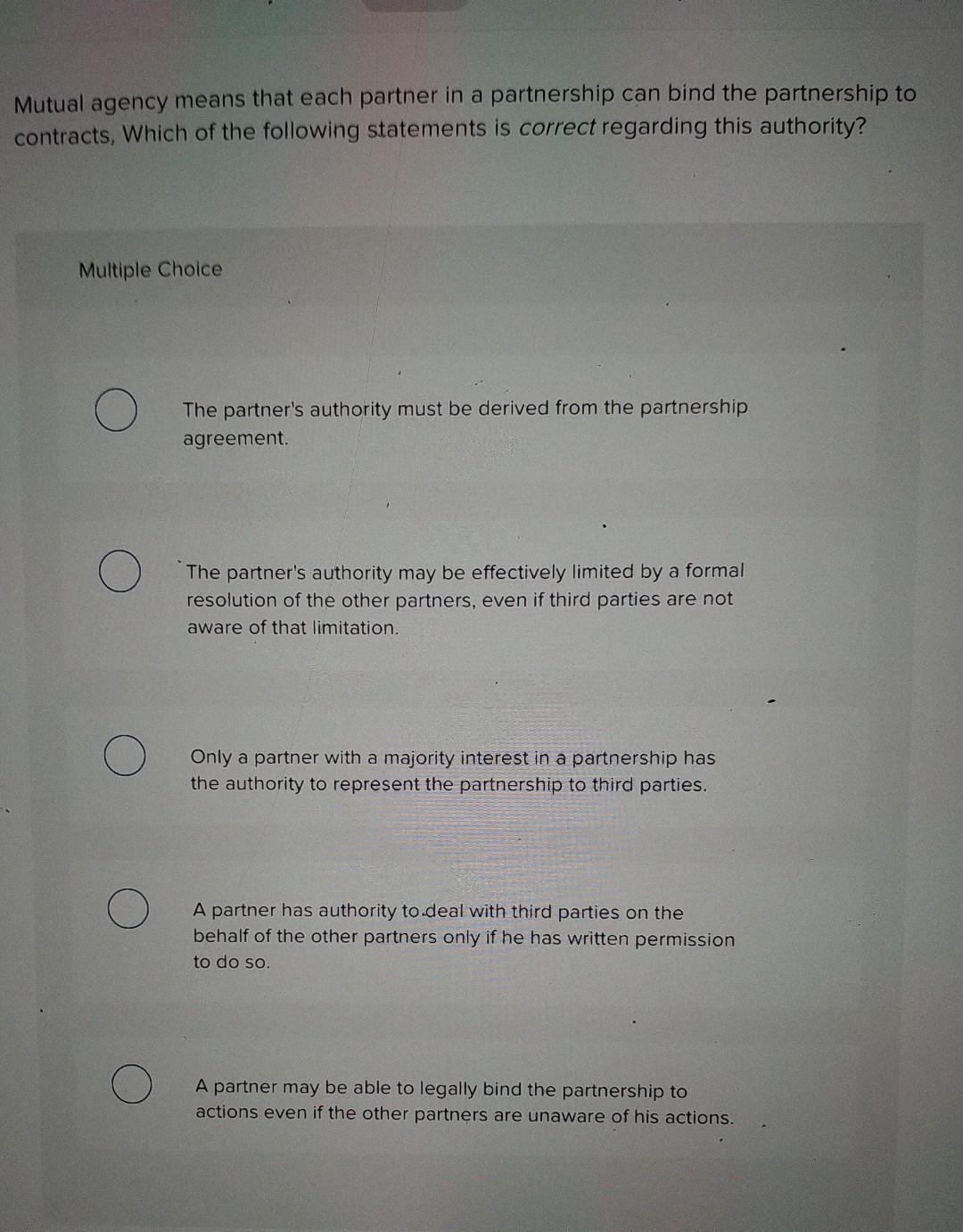 Solved The withdrawals account of each partner is: Multiple | Chegg.com