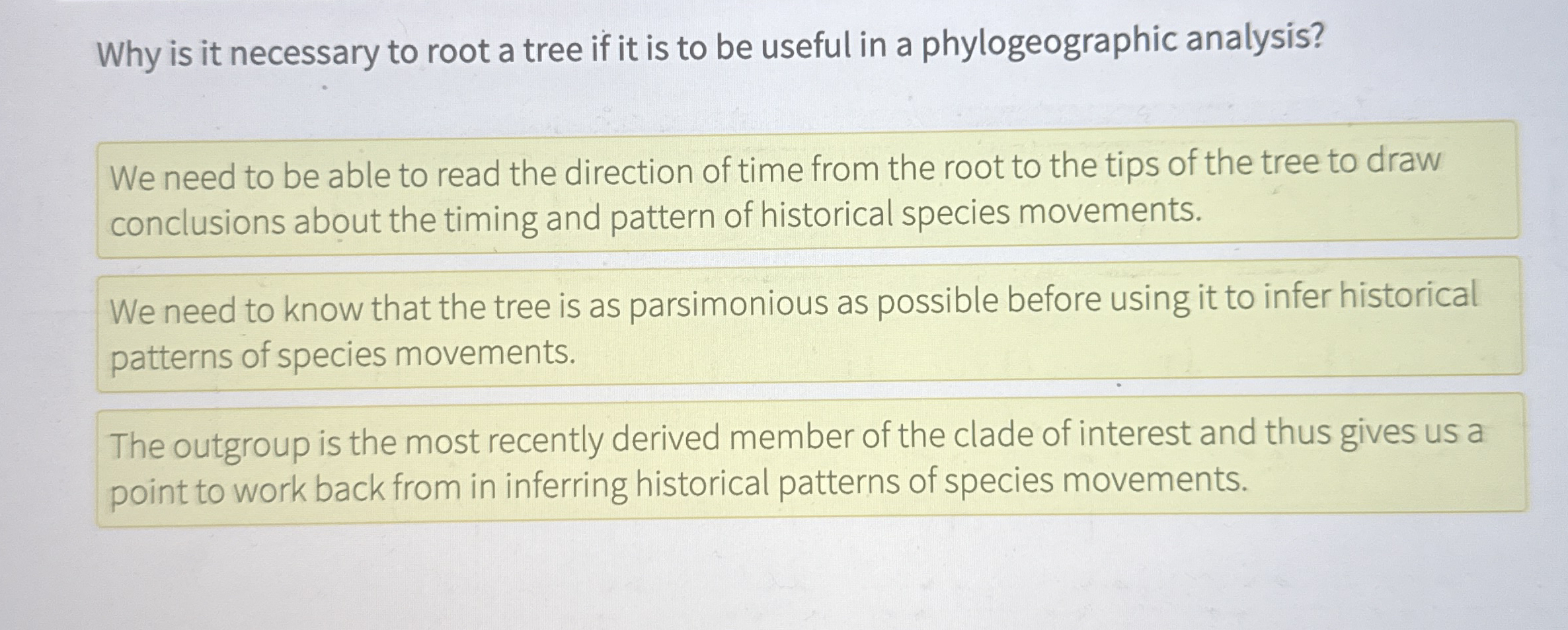Solved Why is it necessary to root a tree if it is to be | Chegg.com