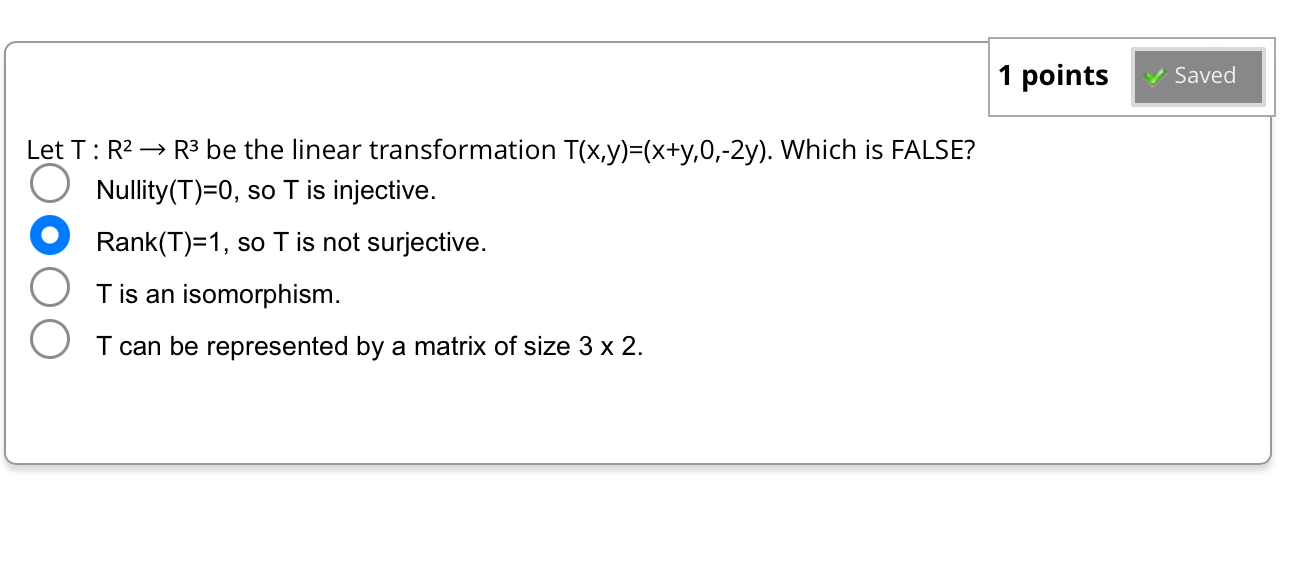 Solved Let T:R2→R3 ﻿be the linear transformation | Chegg.com