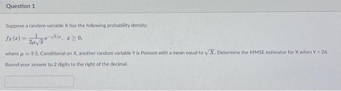 Solved Suppose a random variable X has the following | Chegg.com