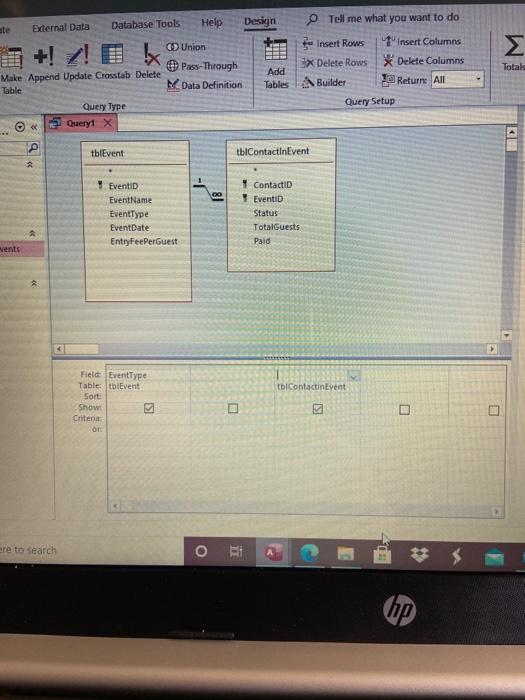 Solved Using Query Design Create A Query Using The 9772