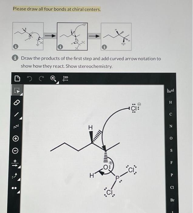 Solved Draw products of the first step and add curved arrow | Chegg.com