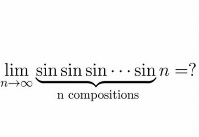 Solved no lim sin sin sin ... sinn =? n compositions | Chegg.com