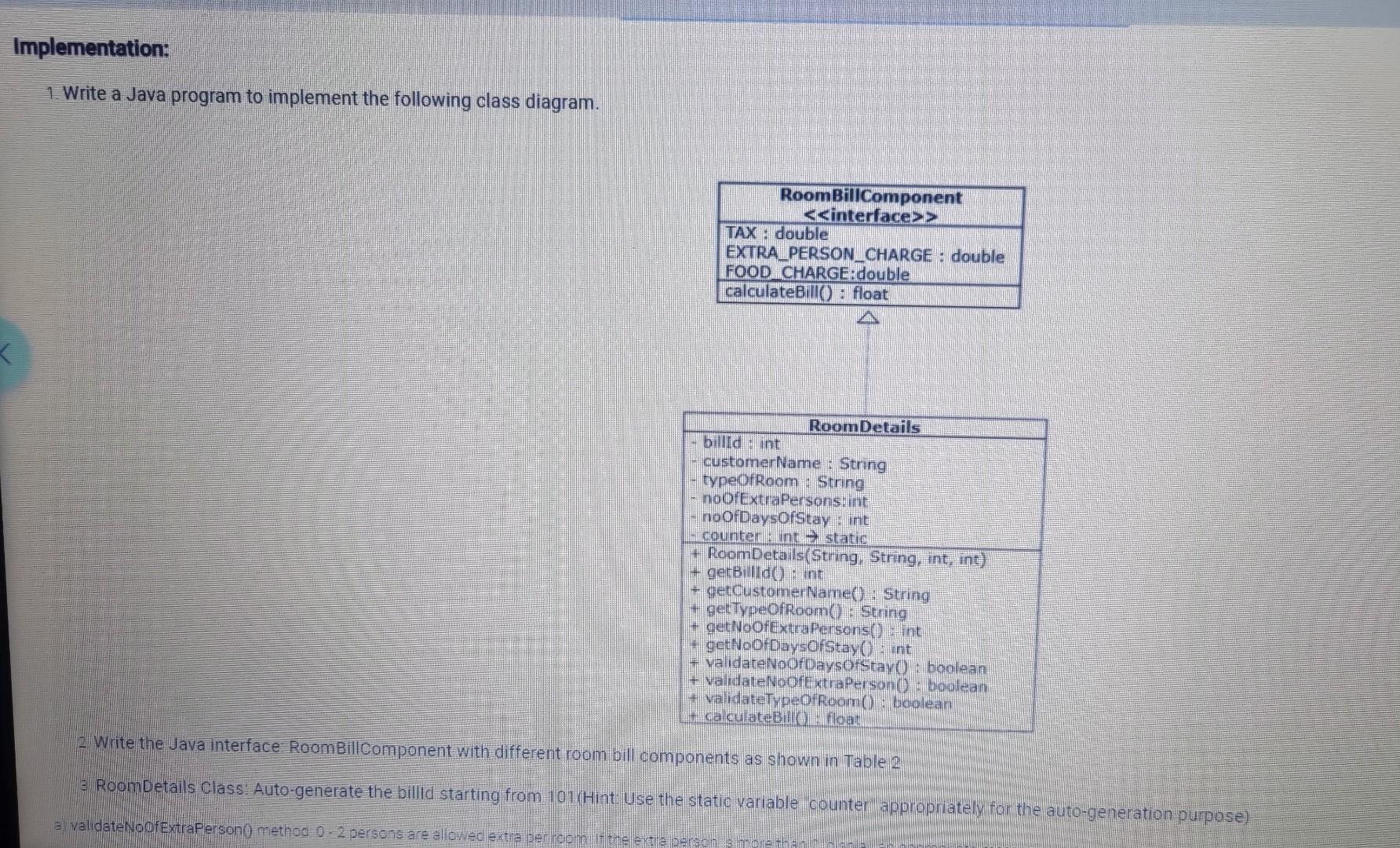 Solved Problem Description NATURE VALLEY homestay provides a | Chegg.com