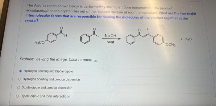 Solved The Aldol reaction shown below is performed by | Chegg.com