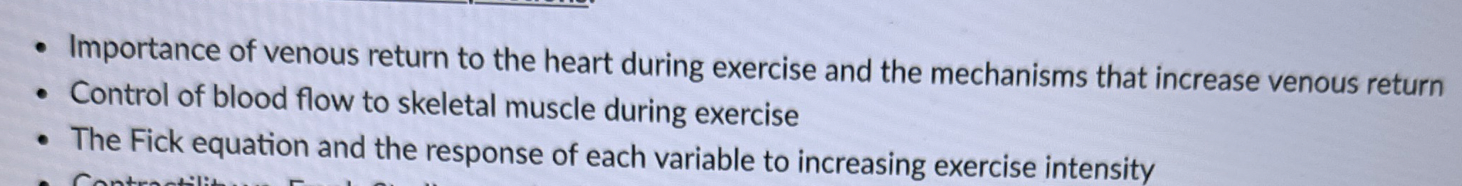 Solved Importance of venous return to the heart during | Chegg.com