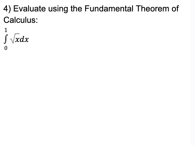 Solved Evaluate using the Fundamental Theorem | Chegg.com