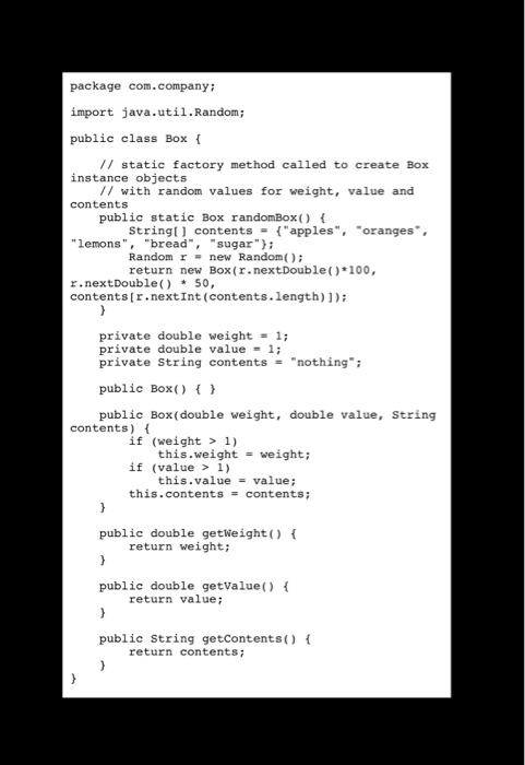 Solved package com.company; import java.util.Random; public | Chegg.com