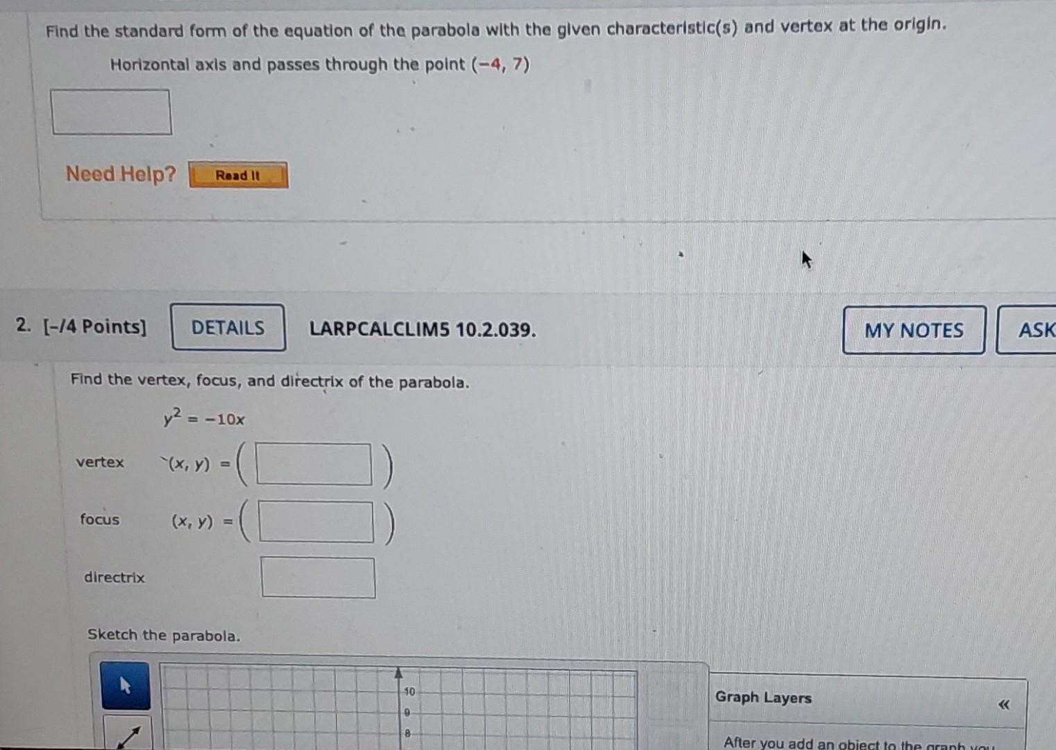 Solved Find the standard form of the equation of the | Chegg.com