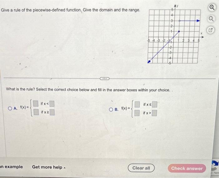 Solved Give a rule of the piecewise-defined function. Give | Chegg.com
