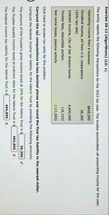 Solved Exercise 20-12 (Algerithmic) (LO. 1)The entity | Chegg.com