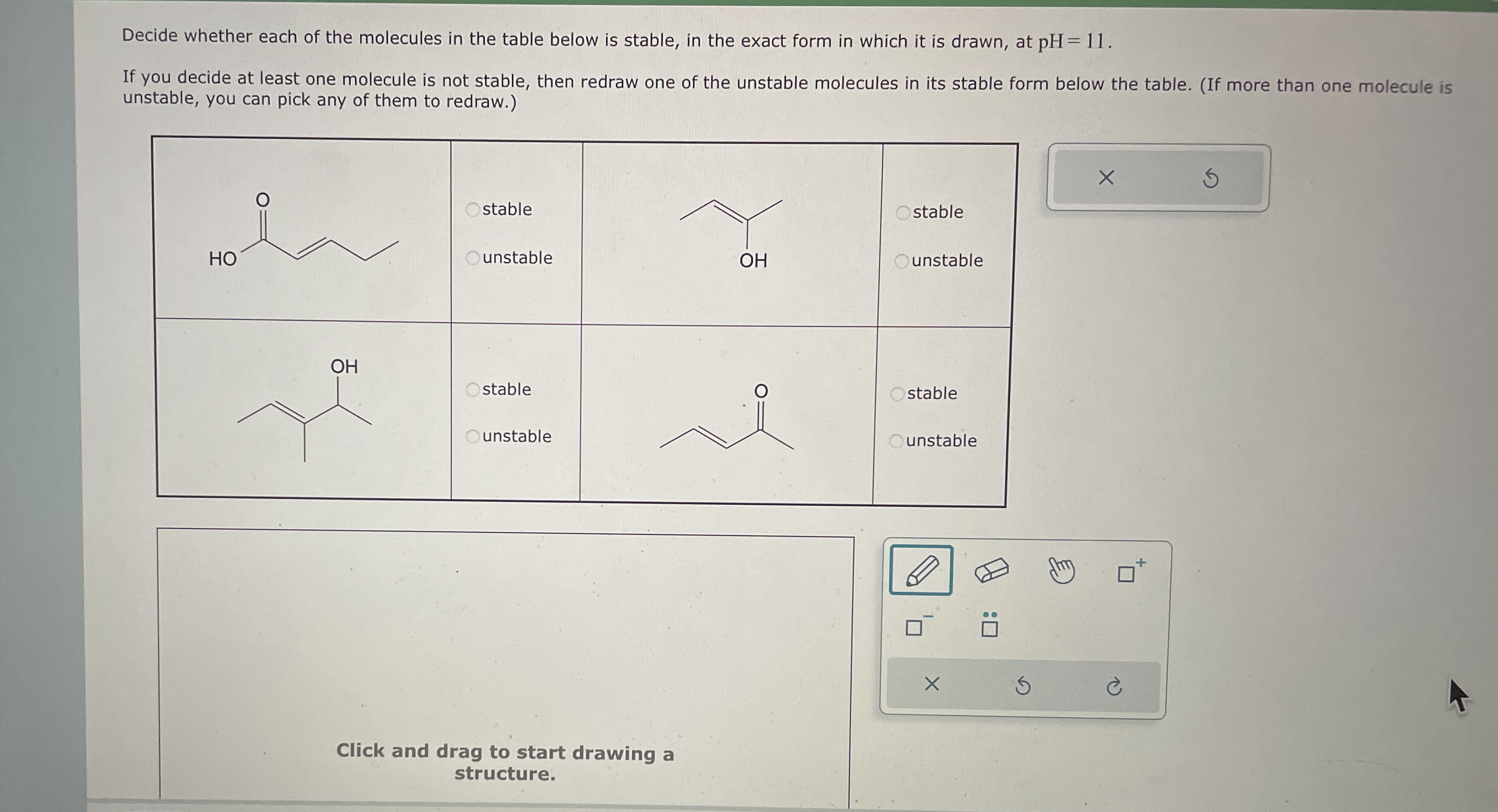 Solved Decide whether each of the molecules in the table | Chegg.com