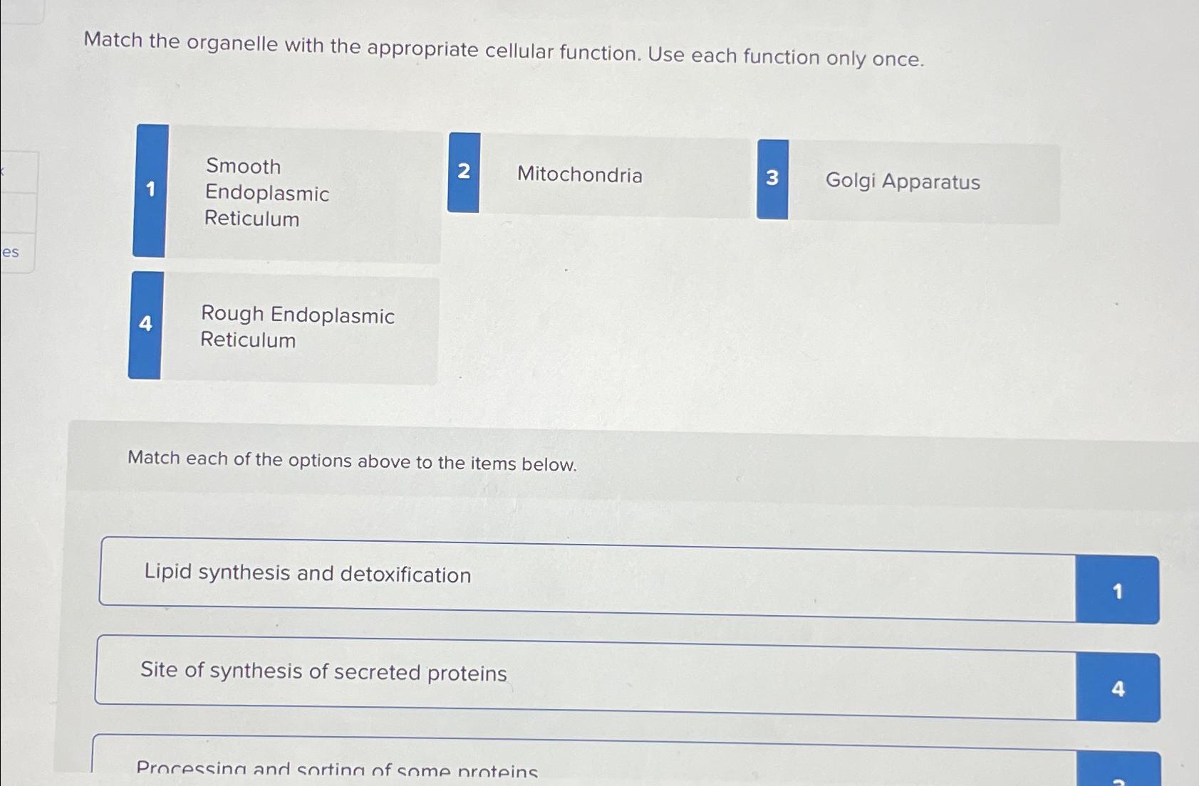 Solved Match the organelle with the appropriate cellular | Chegg.com