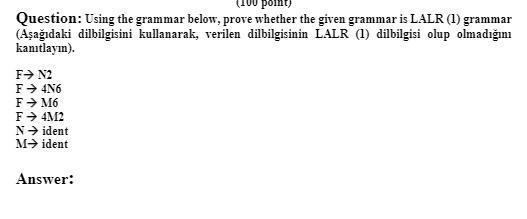 Solved Question: Using the grammar below, prove whether the | Chegg.com