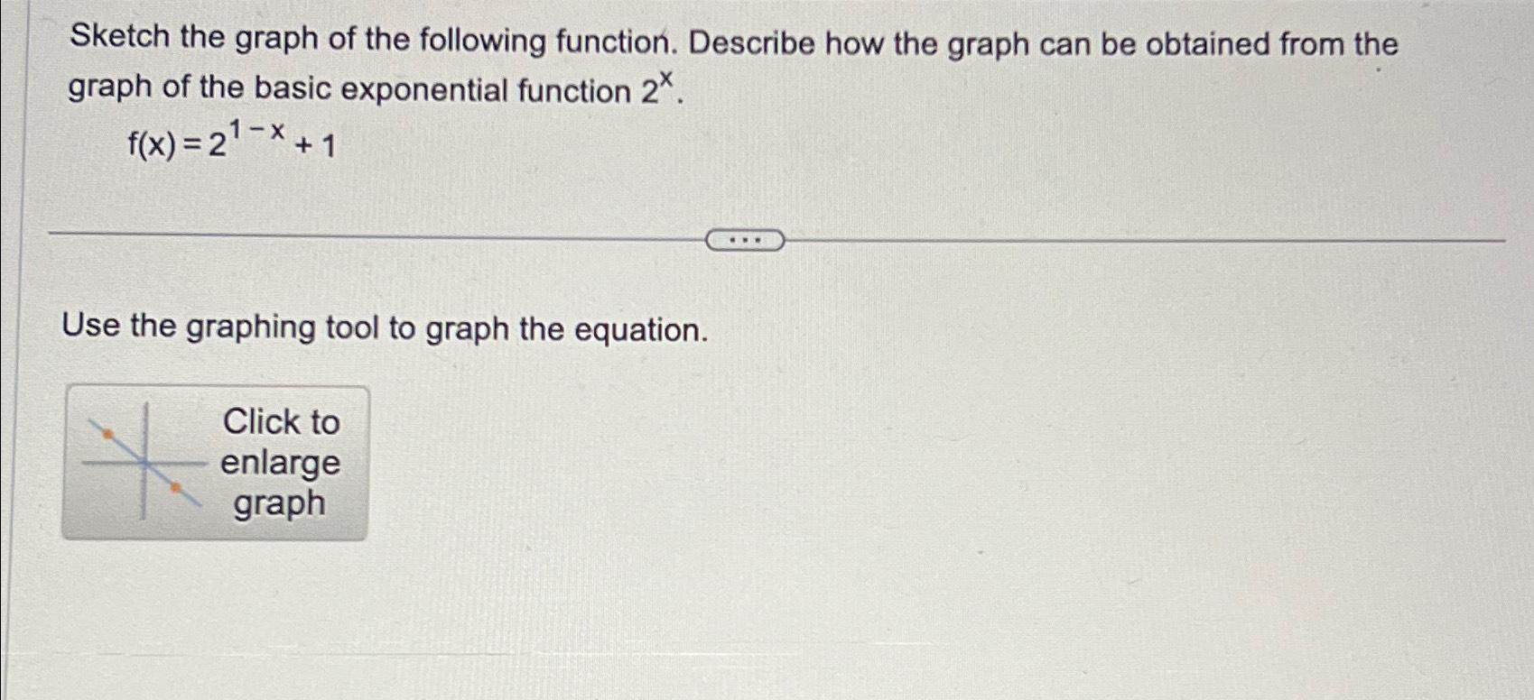 Solved Sketch the graph of the following function. Describe | Chegg.com