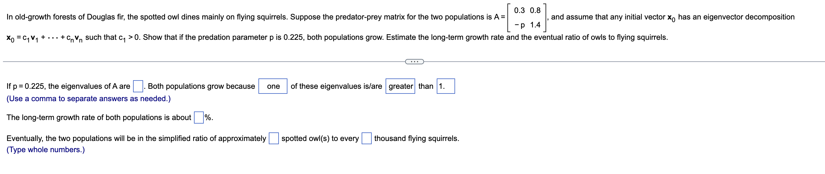 Solved x_(0)=c_(1)v_(1)+dots+c_(n)v_(n) ﻿such that c_(1)>0. | Chegg.com