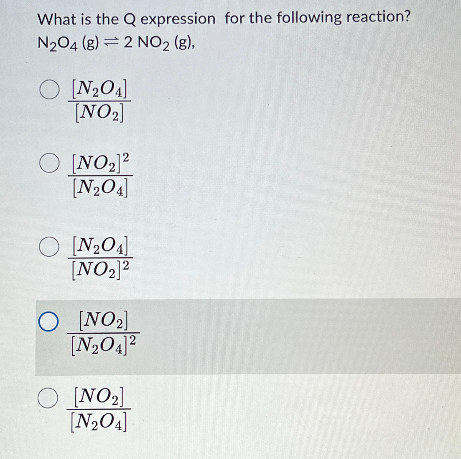 Solved What is the Q ﻿expression for the following reaction? | Chegg.com