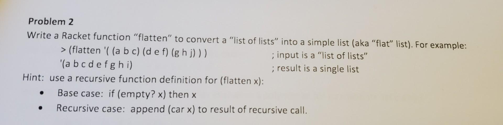 Solved Problem 2 Write a Racket function Solved Problem 2 Write a Racket function