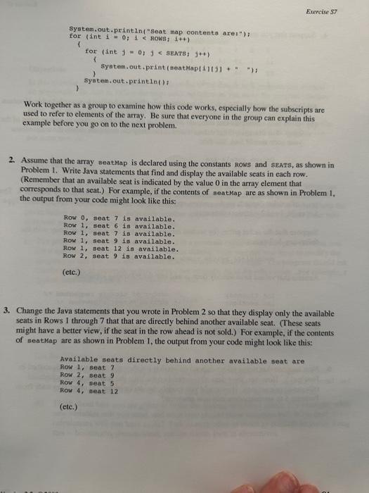 Solved The arrays that you have worked with in previous | Chegg.com