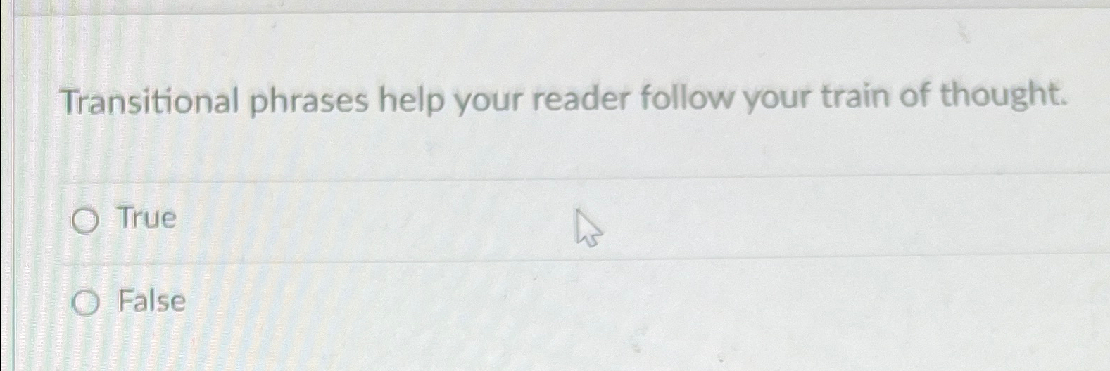 Solved Transitional phrases help your reader follow your | Chegg.com