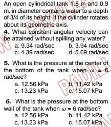 Solved An open cylindrical tank 1.8 m and 0.9 m. in diameter | Chegg.com
