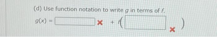 Solved The function g is related to one of the parent | Chegg.com