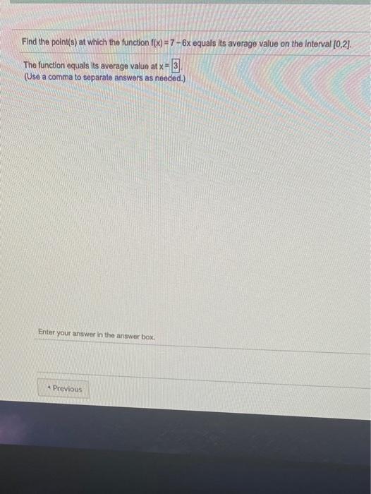 Solved Find the point(s) at which the function f(x) = 7 - 6x | Chegg.com