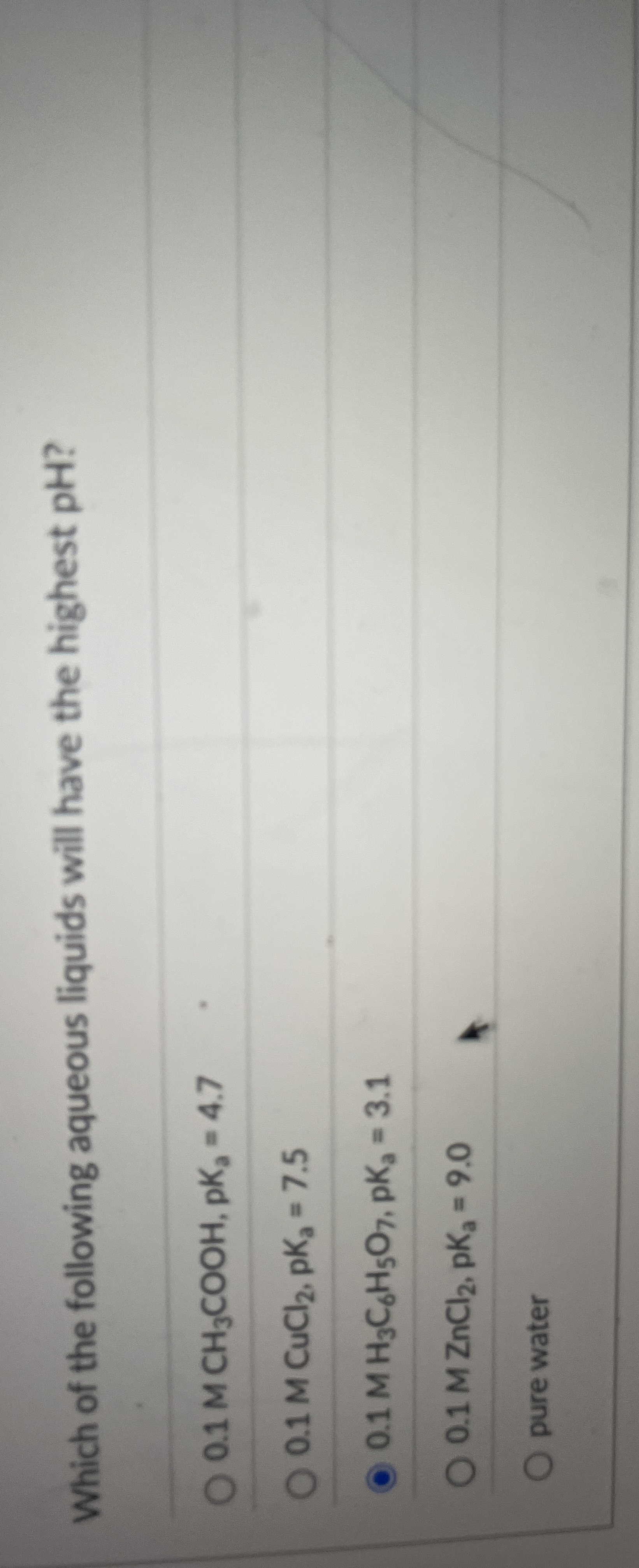 High Quality SOLUTION Which of the following aqueous liquids will have the | Chegg.com