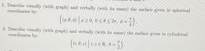 Solved 2. Describe visually (with graph) and verbally (with | Chegg.com