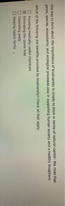 Solved Ecologists are interested in quartilying different | Chegg.com