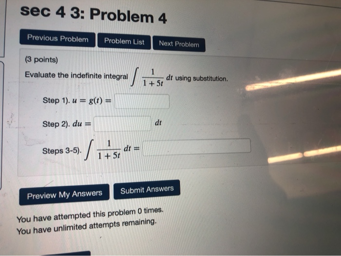 Solved sec 4 3: Problem 4 Previous Problem Problem List Next | Chegg.com