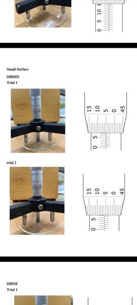 Solved 3. Data: A. Determining the zero of the spherometer | Chegg.com