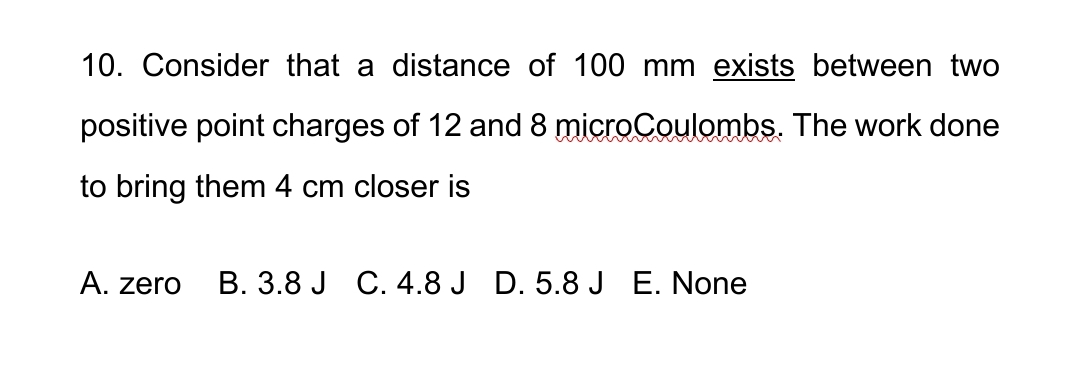 Solved Consider that a distance of 100 ﻿mm exists between | Chegg.com