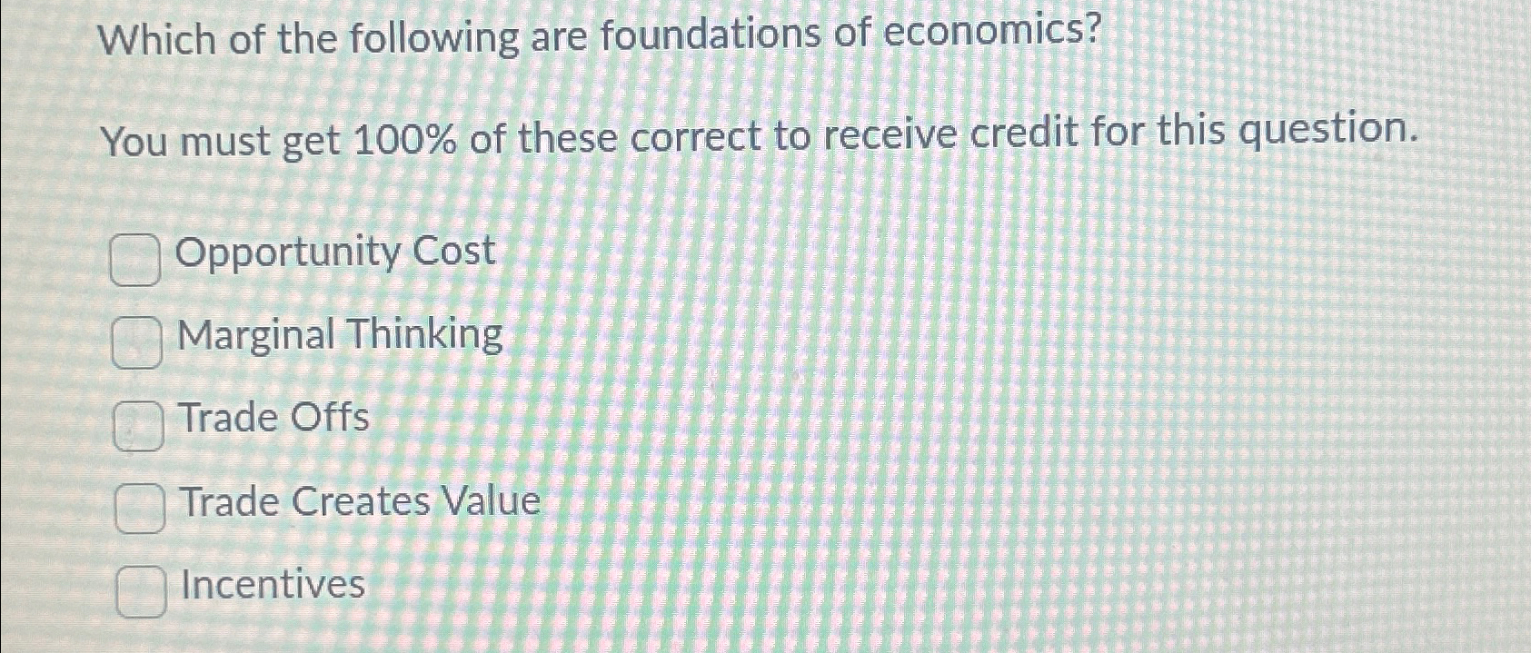 Solved Which of the following are foundations of | Chegg.com