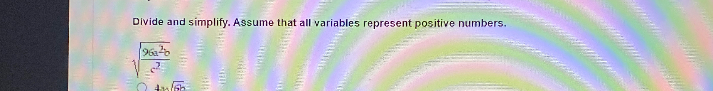 Solved Divide and simplify. Assume that all variables | Chegg.com