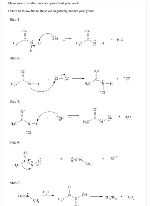 Solved Analyze Presented set of stepd of the Hofmann | Chegg.com