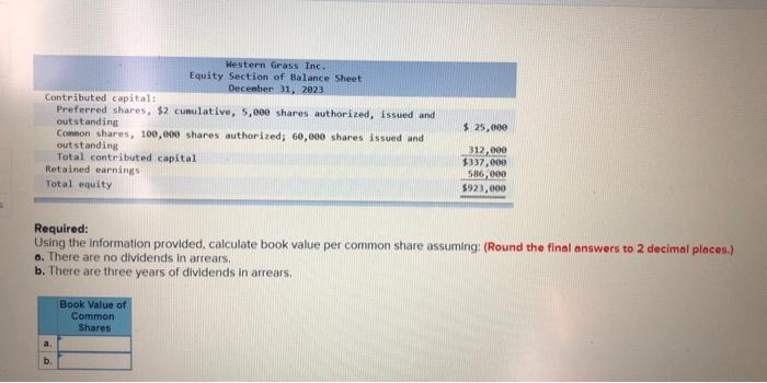 Solved Required: Using the information provided, calculate | Chegg.com