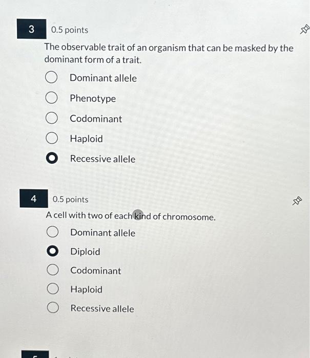 Solved 30.5 points The observable trait of an organism that | Chegg.com