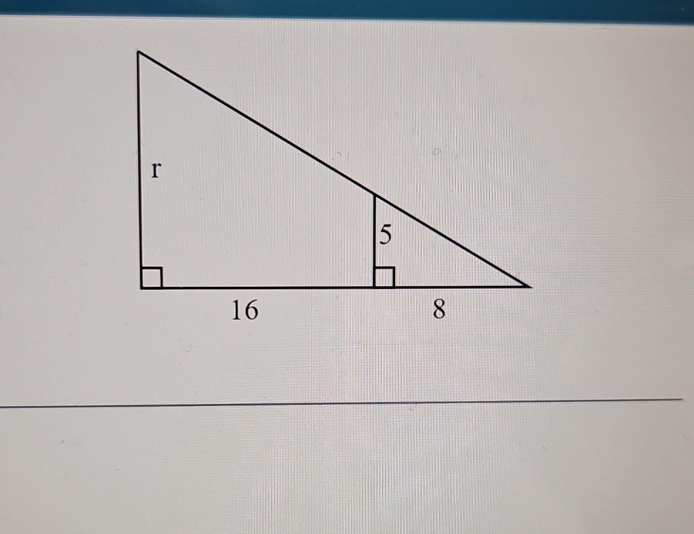 Solved Find the unknown measurement. There are two similar | Chegg.com