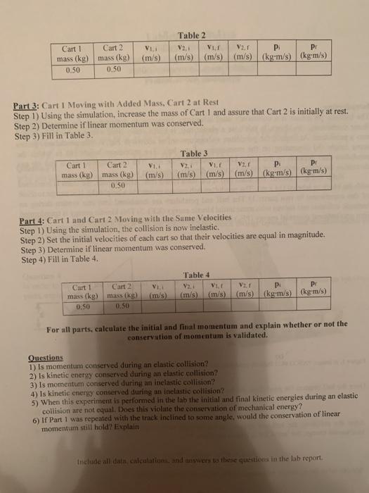 Solved Lab Procedure Dynamic Cart 1 Dynamic Cart 2 Track | Chegg.com