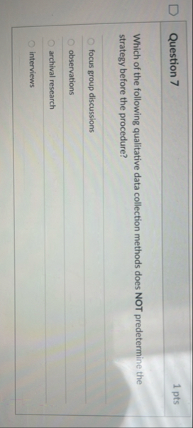 Solved Question 71 ﻿ptsWhich of the following qualitative | Chegg.com