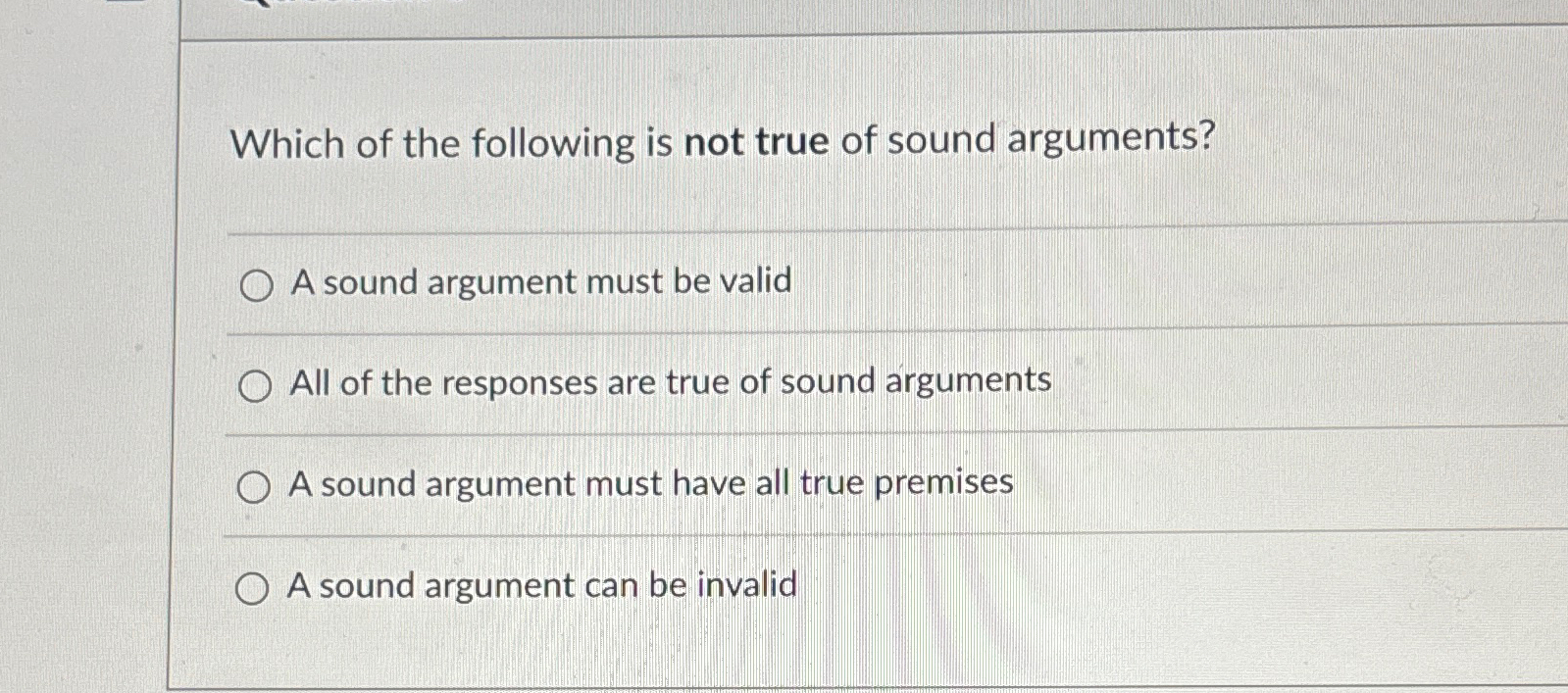 Solved Which of the following is not true of sound | Chegg.com