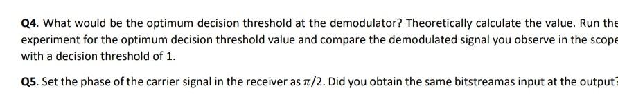 Experiment 4: BASK Modulation & Demodulation | Chegg.com