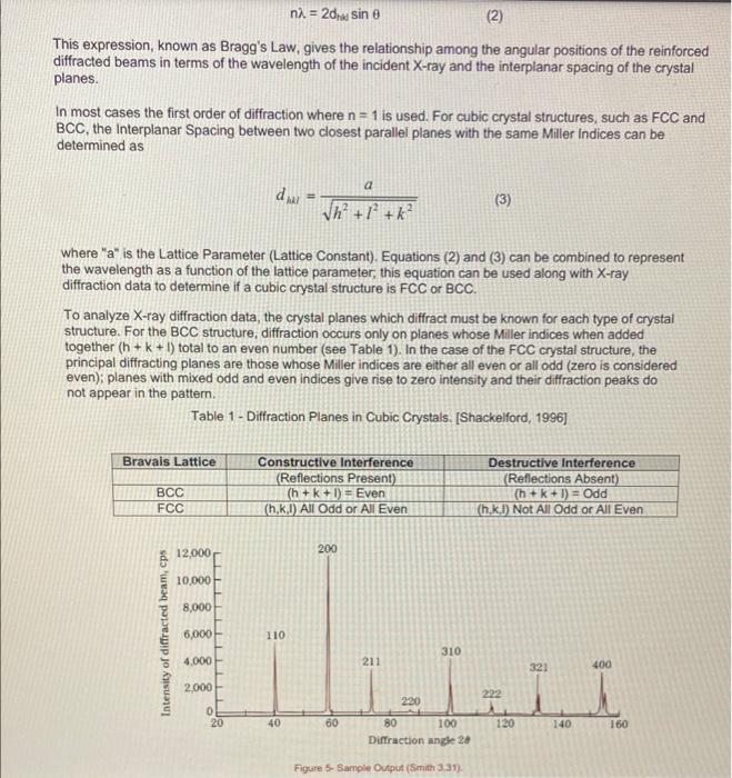 Solved 8. Assuming first order diffraction, determine an | Chegg.com
