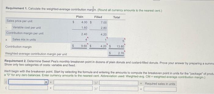 Requirement 1. Calculate the weighted-average | Chegg.com
