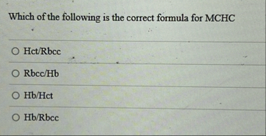 Solved Which of the following is the correct formula for | Chegg.com