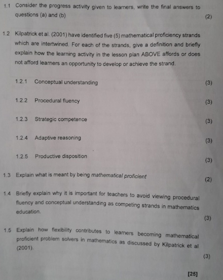 Solved QUESTION 1 (START ON A NEW PAGE)Below is a learning | Chegg.com