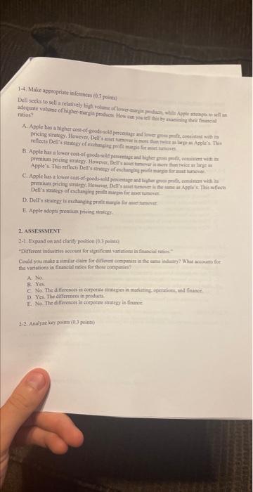 1. REASONING 1-1. Clearly state a position of | Chegg.com