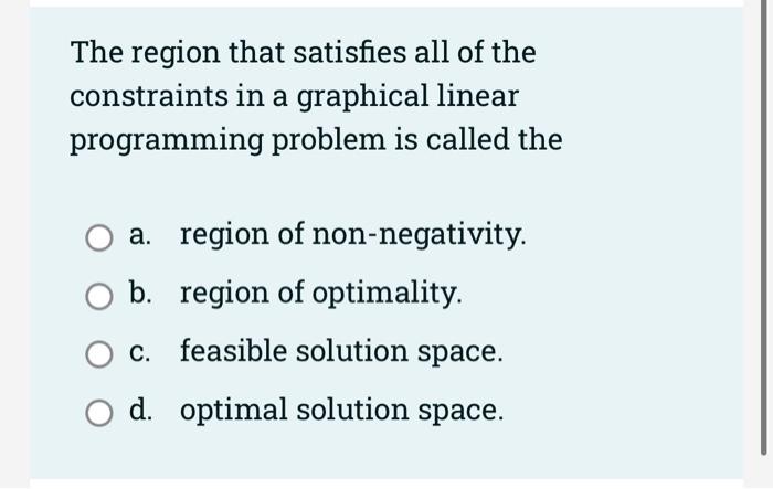 Solved Which of the following could not be a linear | Chegg.com